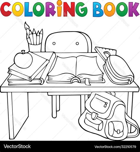 Classroom Objects Coloring Pages