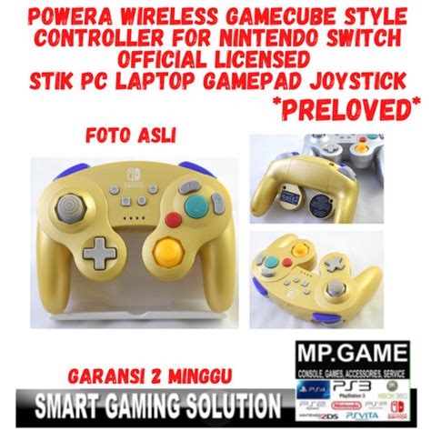 Jual Powera Wireless Gamecube Style Controller Switch Pc Laptop Gamepad