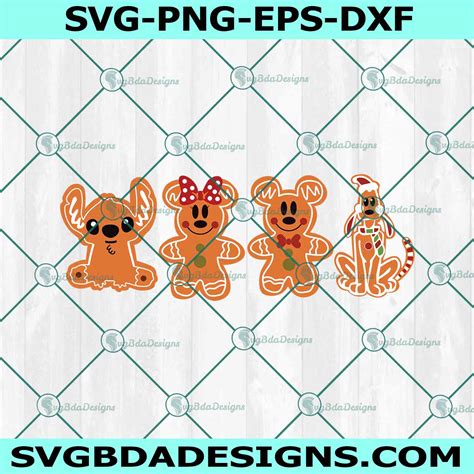 Gingerbread Cookie Svg Disney Gingerbread Svg