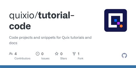 Github Quixio Tutorial Code Code Projects And Snippets For Quix Tutorials And Docs