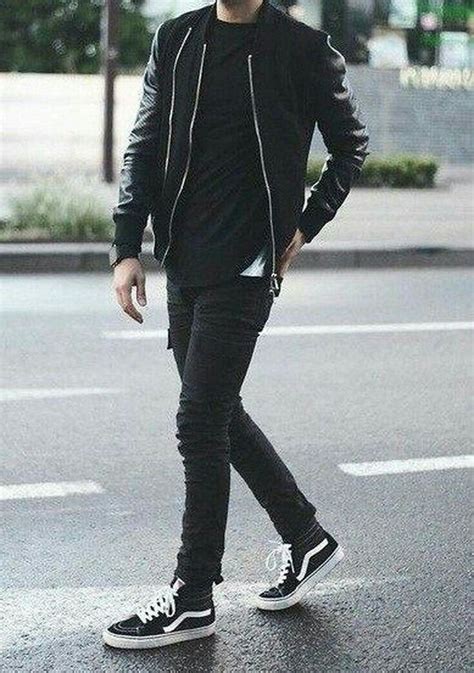 Mens Black Outfit Ideas Black Sneakers Outfit Men Casual Guy Style