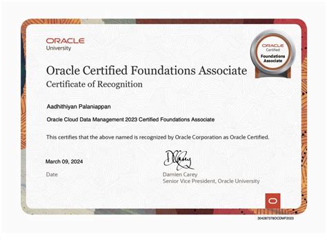 Oraclecloud Oci Oracleclouddatamanagement Ocifoundation Aadhithiyan Palaniappan