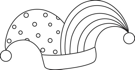 Bright Vector Illustration Of A Buffoons Hat Fools Day Clown Hat