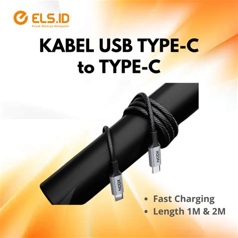 Jual Kabel Nodx Usb C To Usb C Fast Charging Shopee Indonesia