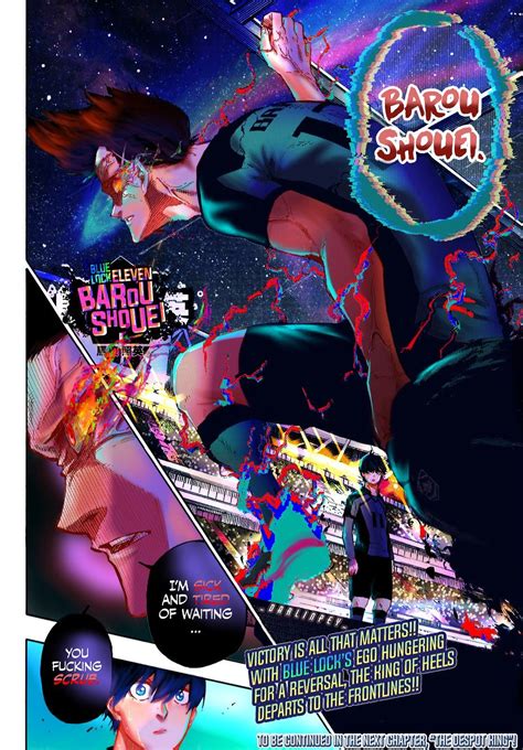 Blue Lock Manga Colored Panel Chapter Blue Anime Anime Life Blue