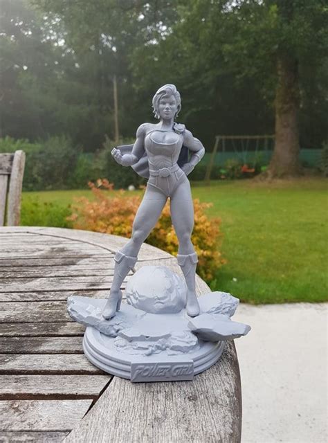 3d File Power Girl 3d Print 👧 ・model To Download And 3d Print・cults