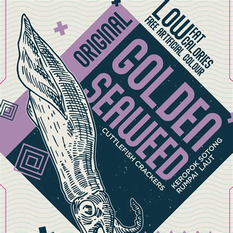Golden Seaweed Cuttlefish Crackers J Pin 杰品®