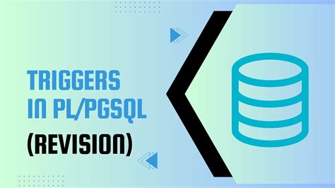 Triggers In Pl Pgsql Revision Youtube