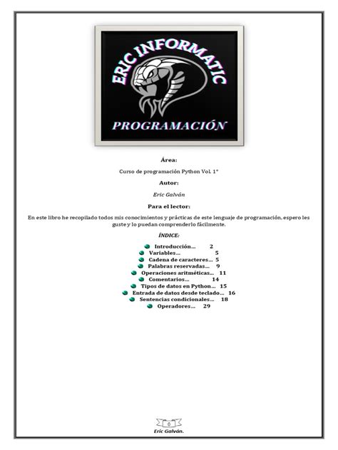 Libro De Programacaión Python Vol1°languagetool Pdf Compilador