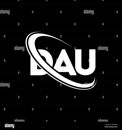 Dau Logo Dau Letter Dau Letter Logo Design Initials Dau Logo Linked With Circle And Uppercase