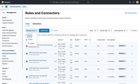 ui inconsistency in rule management mute vs snooze · issue 130796