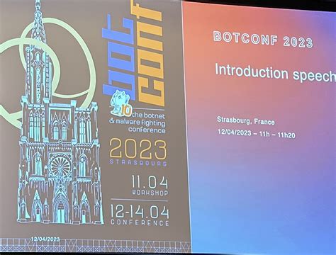 botconf 2023 wrap up day 1 dev random