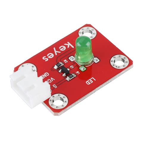 Keyes Brick Green Led Green Light Module Pad Hole Anti Reverse Plug White Terminal Digital