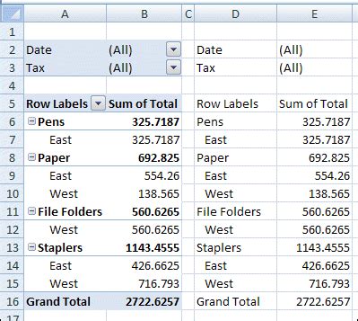 Copy Pivot Table Values And Formats Excel Pivot Tables