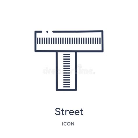 Linear Street Map Icon From Maps And Locations Outline Collection Thin Line Street Map Icon