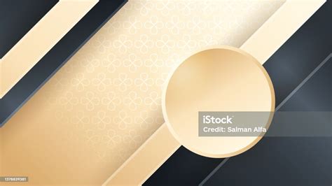 모던 한 럭셔리 컨셉의 블랙과 반짝이는 골드 추상적 배경 0명에 대한 스톡 벡터 아트 및 기타 이미지 0명 3차원 형태 개념 Istock