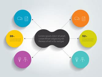 Flow Chart Infographic Royalty Free Vector Image