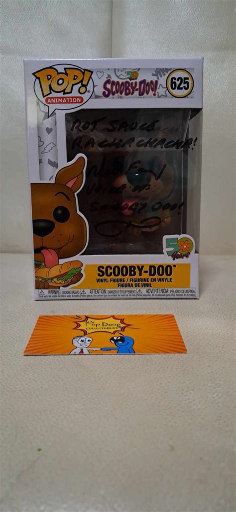 Scooby Doo Signed Funko Pop Pop Drop Collectables Your Premier