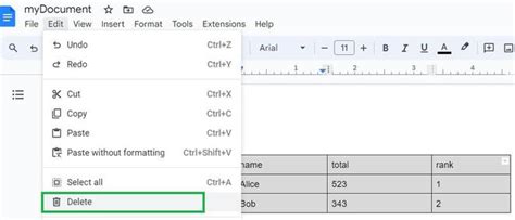 How To Delete A Table In Google Docs GeeksforGeeks