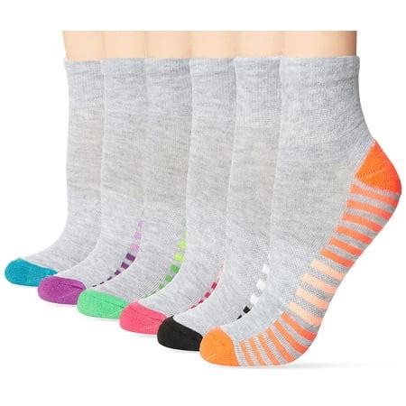 Hanes Womens Cool Comfort Moisture Wicking Arch Support Ankle Socks 6