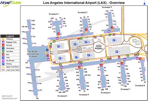 Los Angeles International Airport Terminal Map