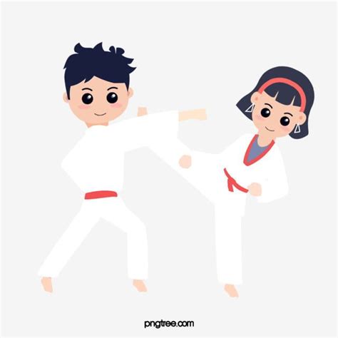 만화 손으로 그린 어린이 태권도 일러스트 쌍 재생 그림 어린이 태권도 운동 Png 일러스트 및 Psd 이미지 무료 다운로드 Pngtree 태권도 어린이 그림