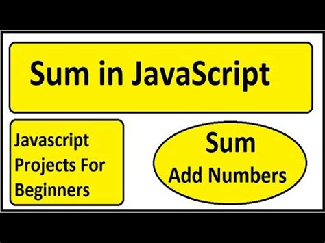 Sum In JavaScript Add Numbers In Javascript Array YouTube