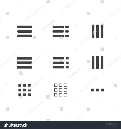 Website Menu Hamburger Icon Navigation Button Stock Vector Royalty