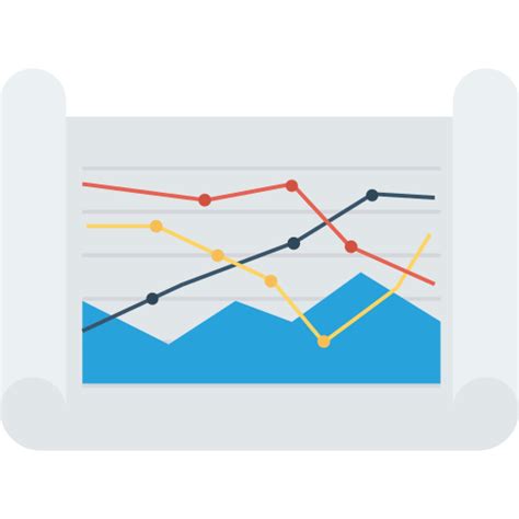 Line Chart Dinosoft Flat Icon