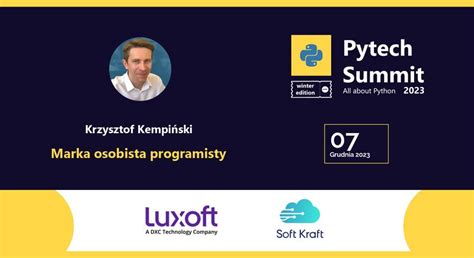 Python Pytech Pytechsummit Ml Ai Bigdata Data Web Backend Paweł Niewęgłowski