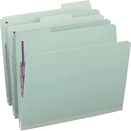 Amazon Com Pendaflex Fastener Folders 2 Fasteners Letter Size Kraft 1 3 Cut Tabs In Left