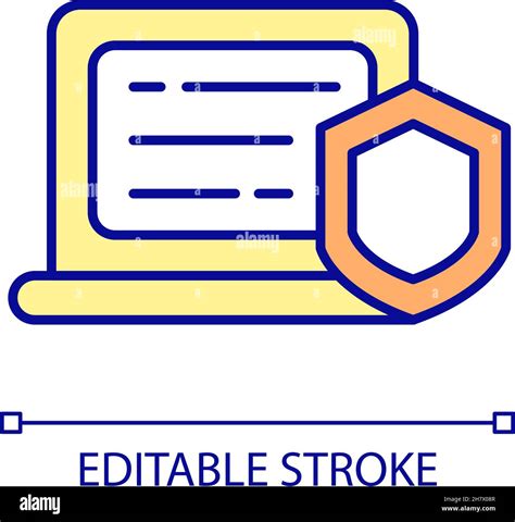 Firewall Protection Rgb Color Icon Stock Vector Image And Art Alamy