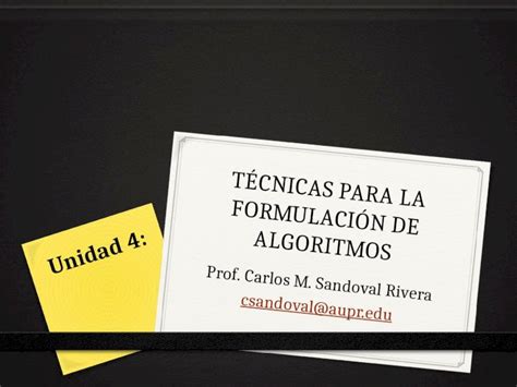 pptx unidad 4 técnicas para la formulación de algoritmos dokumen tips
