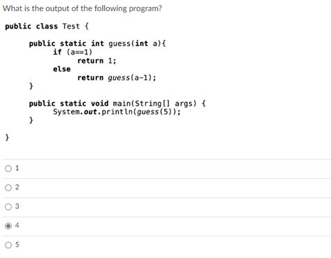 Solved Consider The Following Method Public Static Int