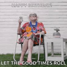 Funny Old Lady Birthday