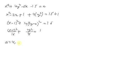 Solved Identify The Conic Section Represented By Each Equation By