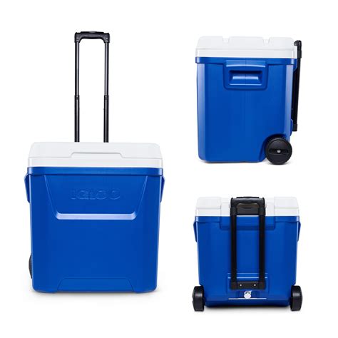 Brandclub Igloo 60 Qt Laguna Ice Chest Cooler With Wheels Blue