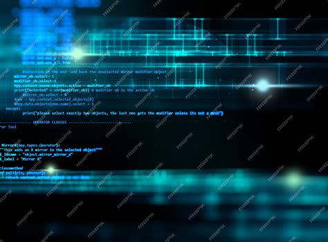 Premium Photo Programming Code Abstract Technology Background Of