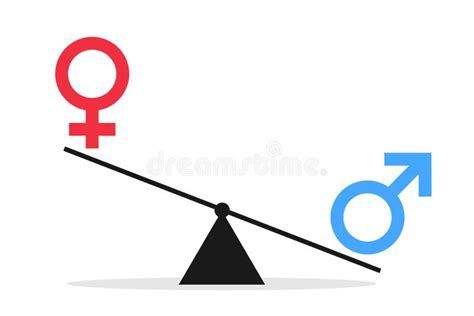 Discrimination And Enequal Inequality Based On Sex And Gender Stock Illustration Illustration