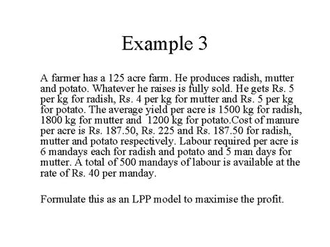 Linear Programming Problem Formulation References Anderson Sweeney Williams