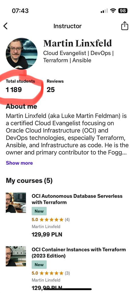 Terraform Devops Oraclecloudinfrastructure Udemy Martin Linxfeld