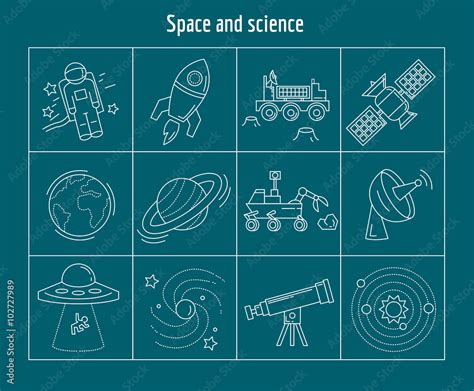 Vector Set Of Linear Icons Stock Illustration Adobe Stock