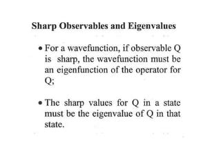 Chap Ppt Quantum Mechanics And Operators PPT