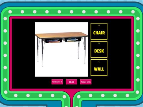 CLASSROOM OBJECTS QUIZZ Gameshow Quiz CLASSROOM OBJECTS QUIZZ Gameshow Quiz