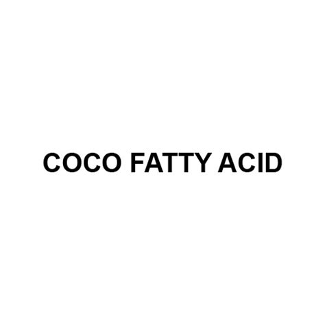 Coco Fatty Acid Quality Standard Quality At Best Price In Mumbai
