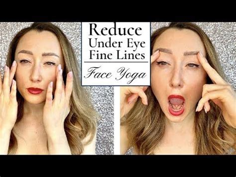 Reduce Under Eye Fine Lines Wrinkles With Eye Stretching Face Wrinkles Face Yoga Under Eye