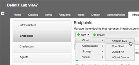 Adding An Aws Endpoint To Vrealize Automation 7 · Definit