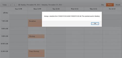 events in kendo scheduler