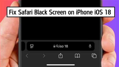 How To Fix Safari Black Screen Ios 18 Youtube