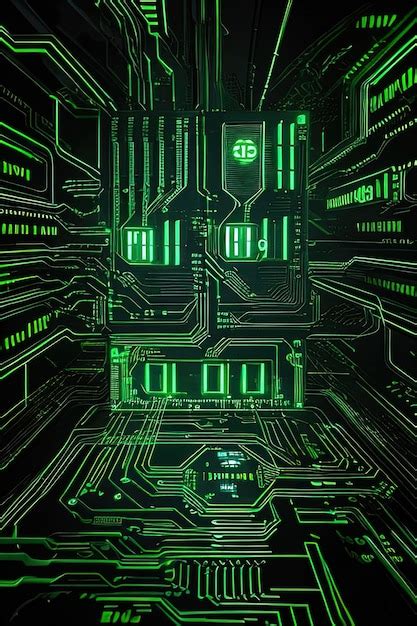 Premium AI Image Abstract Circuit Board Background Technology Concept D Rendering Toned Image